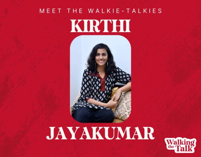 Meet Kirthi Jayakumar, a feminist advocate from India